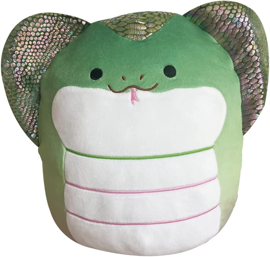 Squishmallows Khaled Green Cobra Snake Plush Stuffed Animal Pillow 16 ...