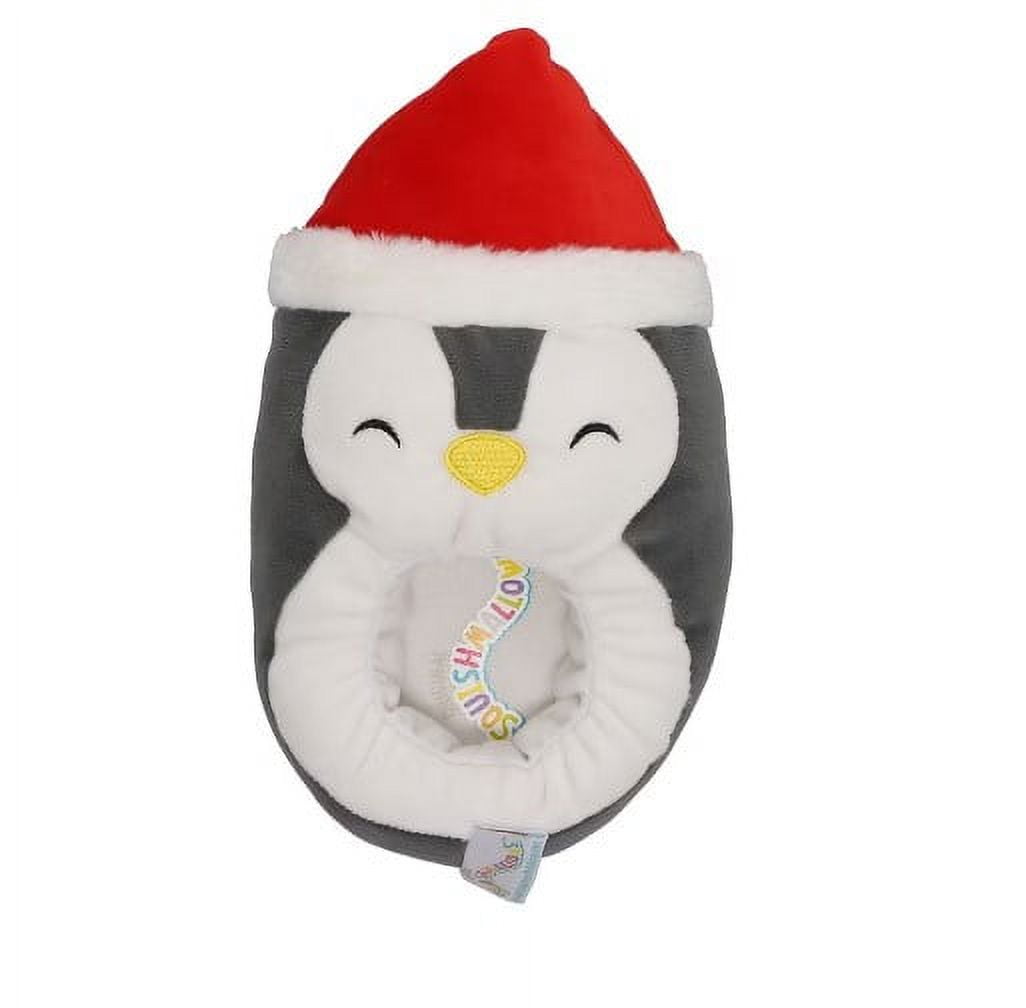 Squishmallows Kid/Adult Slippers ~ Luna the Penguin with Red Santa Hat ...