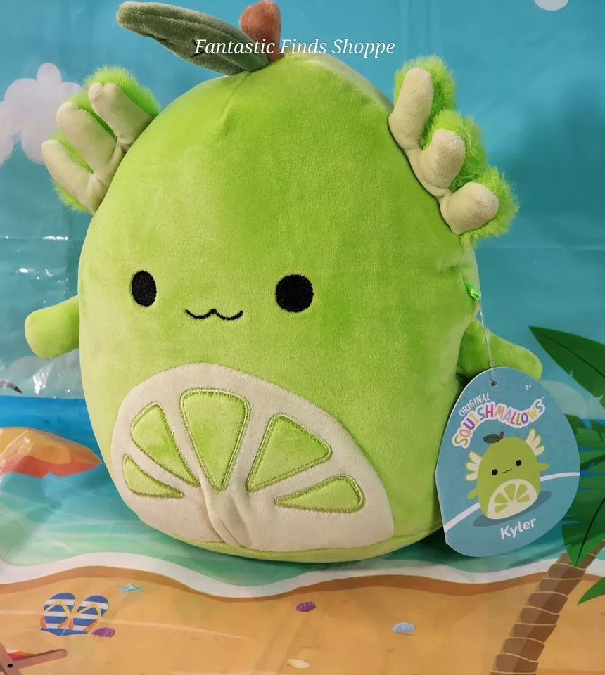 Squishmallows Kyler the Lime Axolotl 8" NWT Food Hybrid Crossover ...