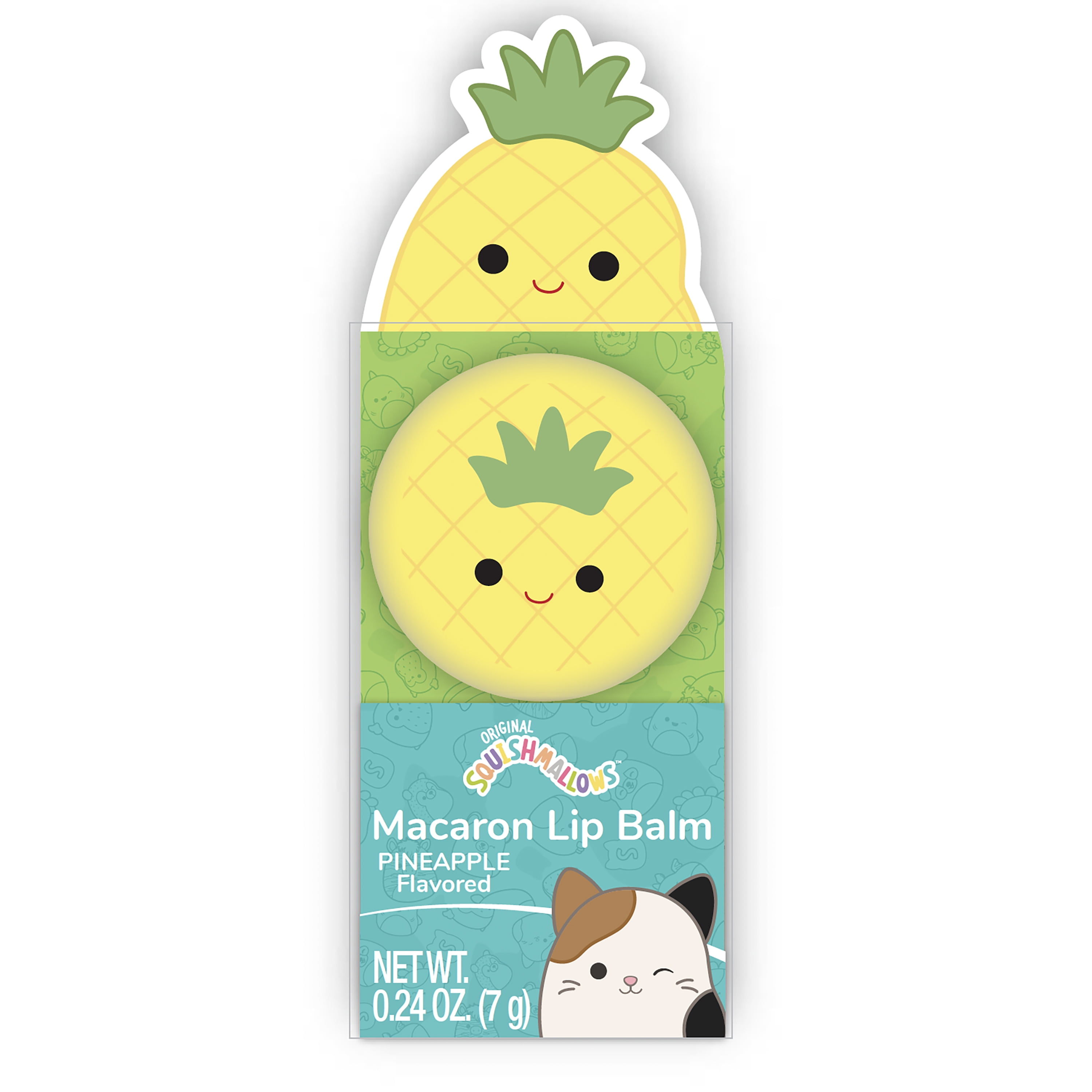 Squishmallows Pineapple Lip Balm, Macaroon Design, Hydrating Formula, 0 ...