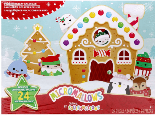 Squishmallows Micromallows Deluxe Christmas Advent Calendar, 2.5-Inch ...