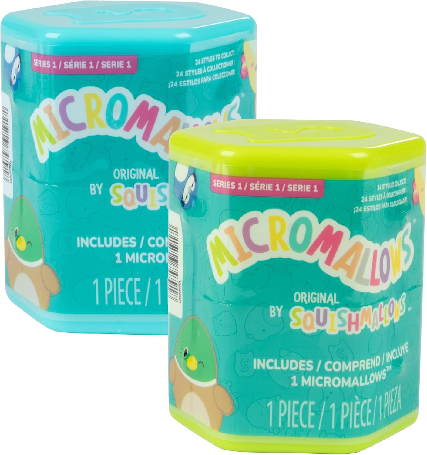 Squishmallows Micromallows Series 1 - 2" Mini Mystery Plush - 2 Pack ...