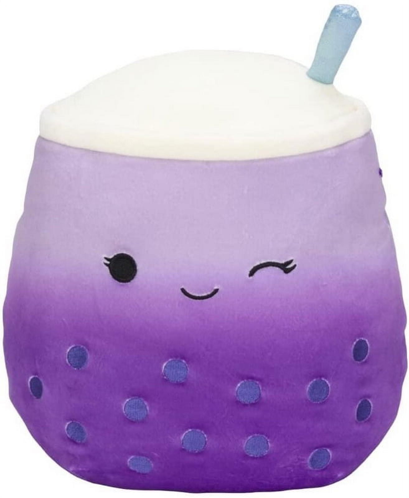 Squishmallow 5-Inch Mini Food Plush Pillow: Poplina the Bubble Tea ...