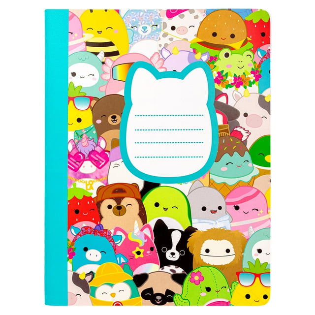 Squishmallows Multi Squishmallows College Ruled Composition Notebook ...