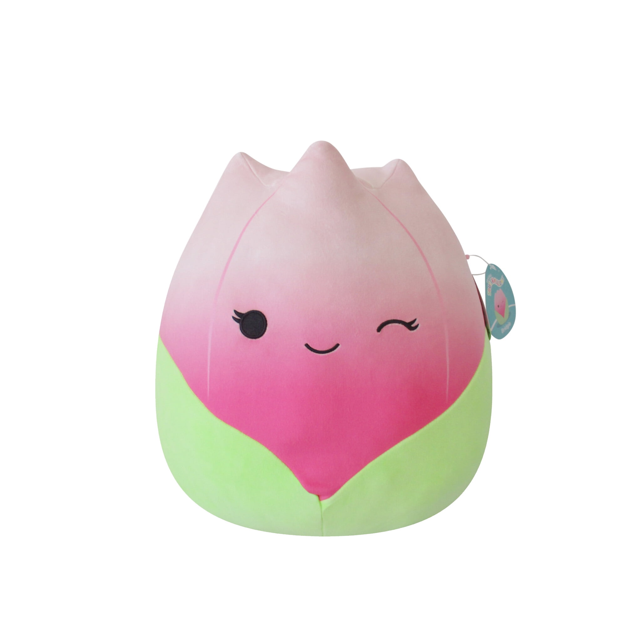 Squishmallows Official 14 inch Bridgie the Pink Winking Tulip - Child's ...