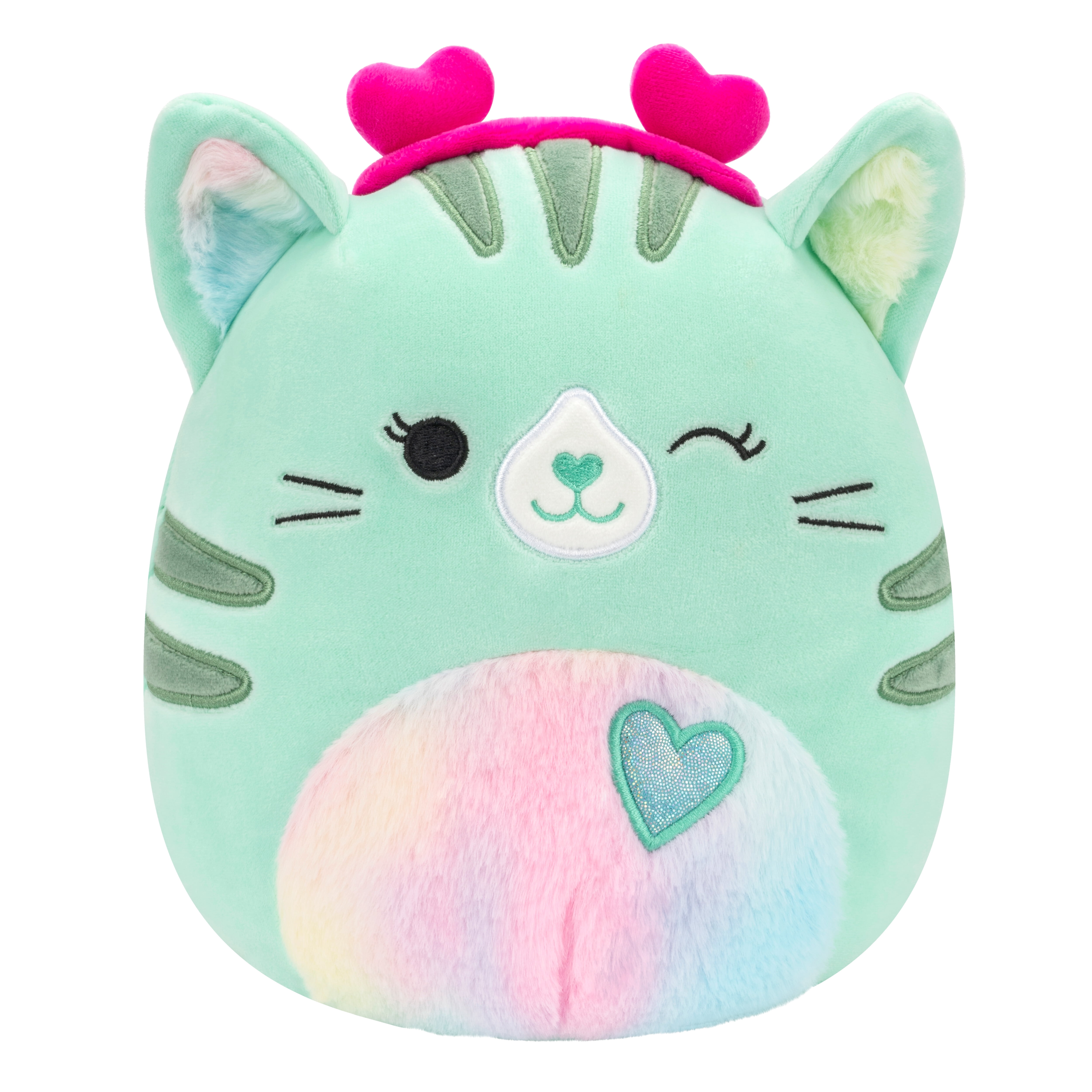 Squishmallows 5" Corinna the Winking Teal Cat Plush Toy - Walmart.com