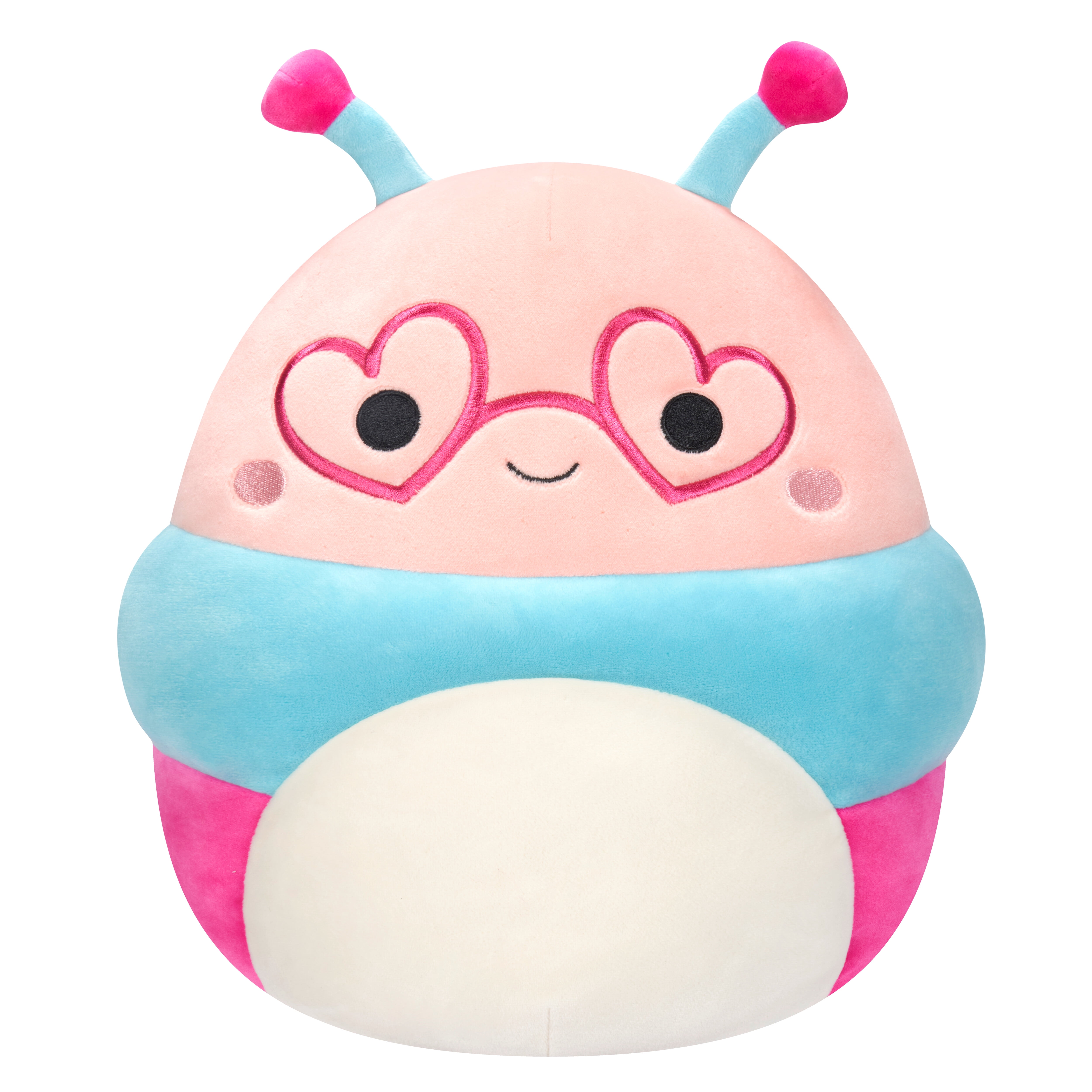 Squishmallows Official 8 inch Griffith the Pink and Blue Bookworm ...