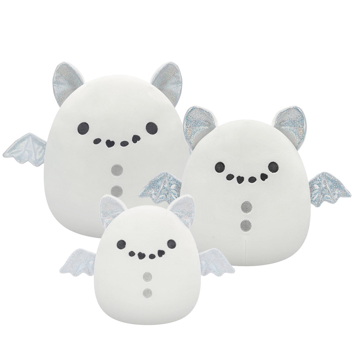 Squishmallows Official Emily the Bat, Snowman Select Series Bundle, 5 ...