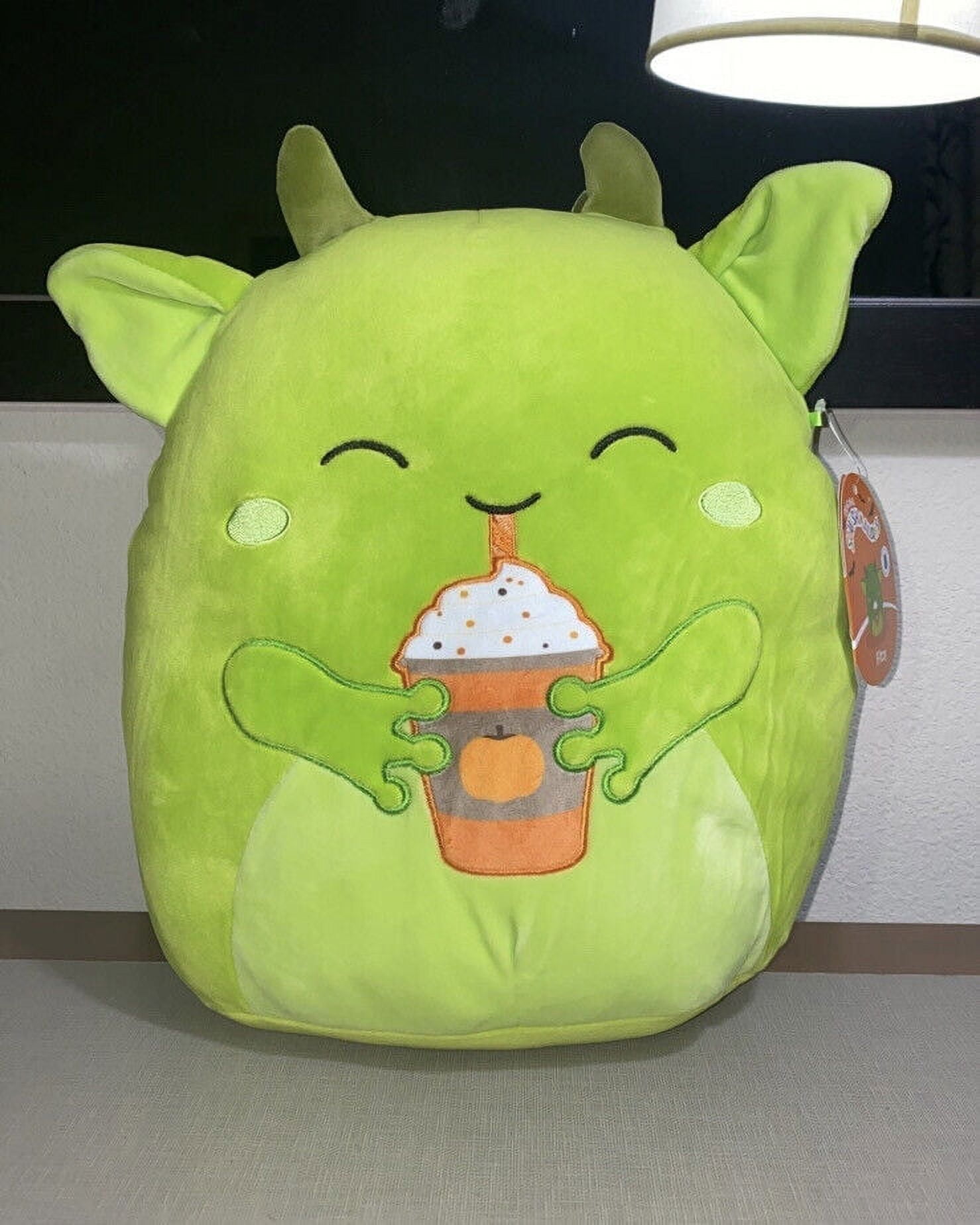 Squishmallow Official Kellytoy Halloween (Fitzy The Goblin), 12 Inch ...
