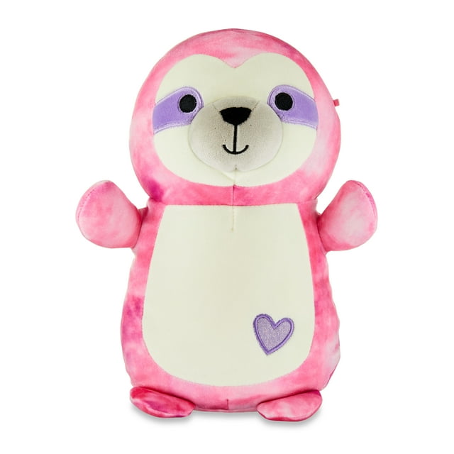 Squishmallows 10 inch Large Fuzzy Fluffy Pink Sloth Hugmee Plush ...