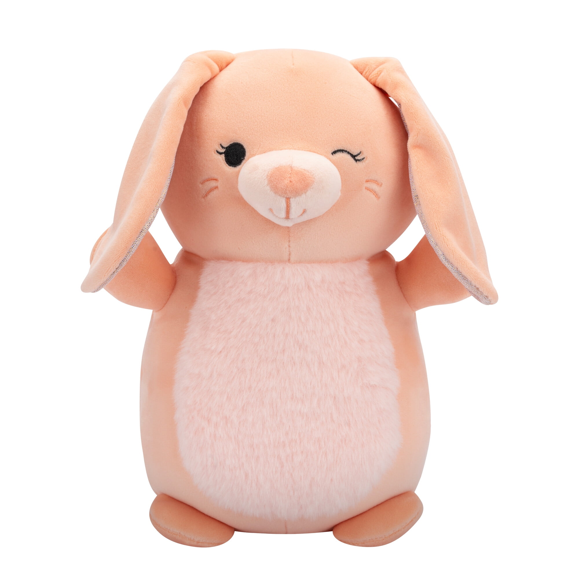 "Squishmallows 10"" Satine Peach Bunny Hugmee Plush - Ultra Soft ...