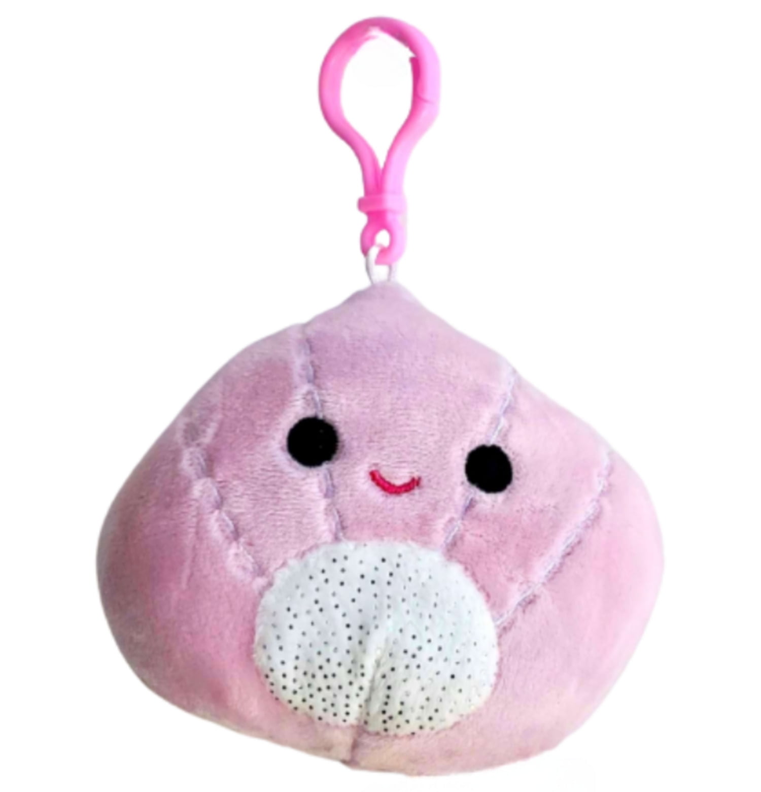 Squishmallows Official Kellytoy 3.5" Clip On Aicha the Seashell Plush ...