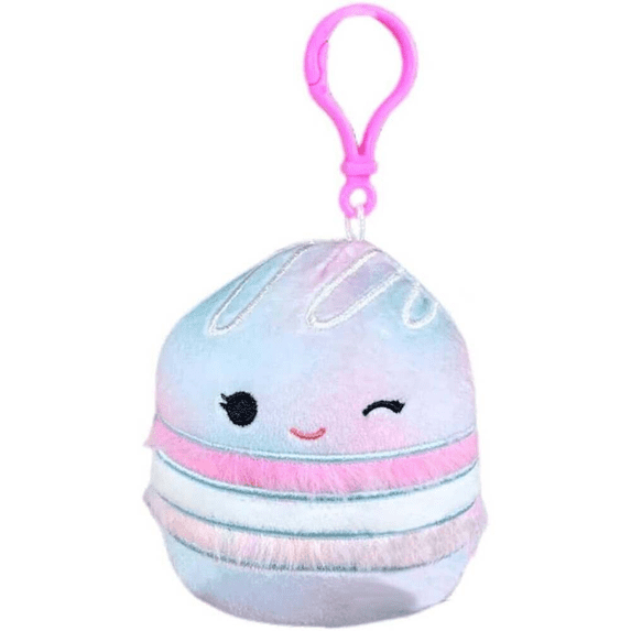 Squishmallows Official Kellytoy 3.5" Clip On Lizma the Macaron Plush ...