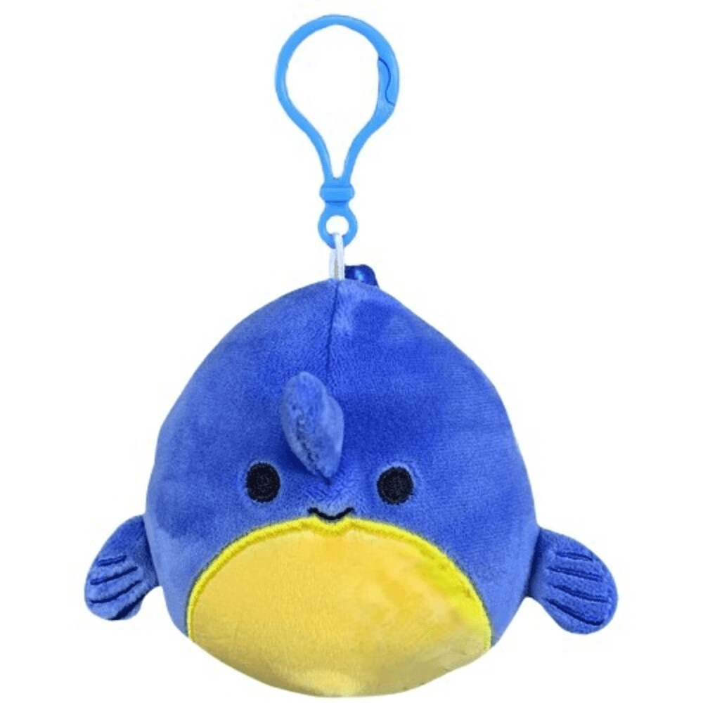 Squishmallows Official Kellytoy 3.5 Clip On Swish the Swordfish Plush ...