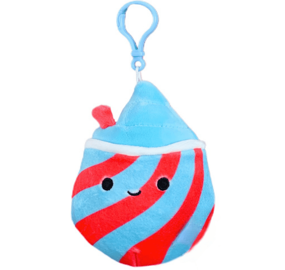 Kellytoy Squishmallows Fluffy 3.5" Clip On Tucker the Slushy Plush Toy ...