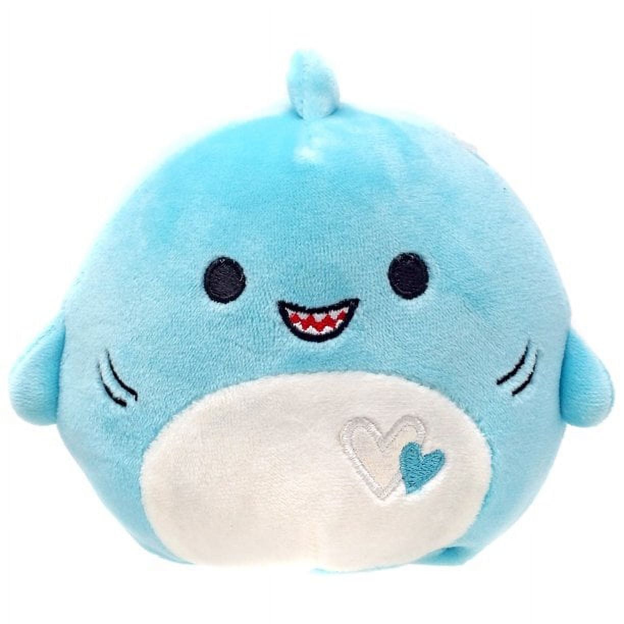 Squishmallows 4.5" Rey the Shark 2022 Valentine Squad Soft Toy Plush ...