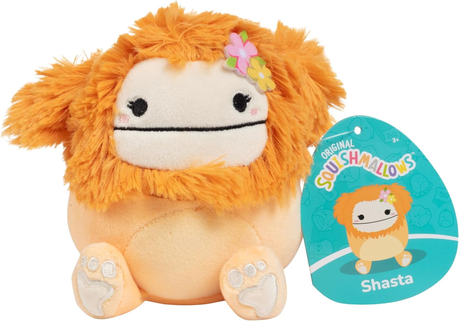 Squishmallows Original 5-Inch Shasta the Orange Bigfoot - Official ...