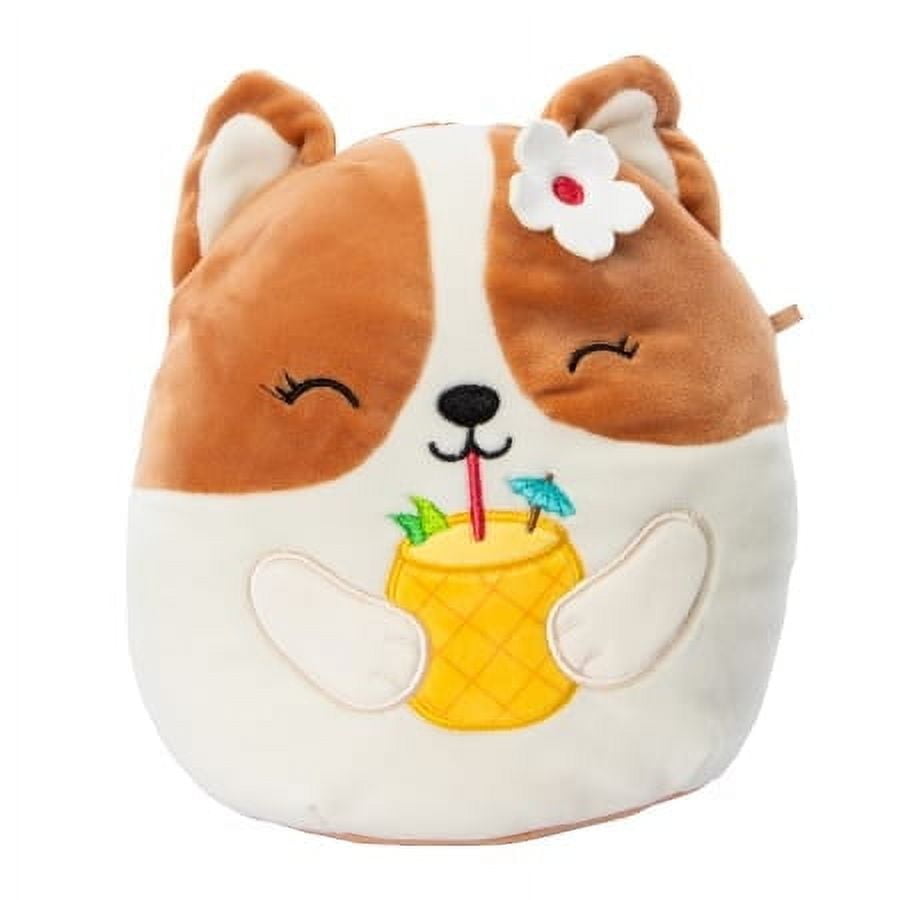 Squishmallows Official Kellytoys 7.5 Inch Regina the Corgi Dog Holding ...