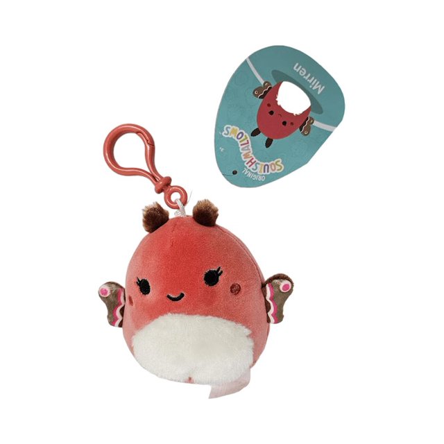 Squishmallows Official Kellytoys Plush 3.5 Inch Mirren the Red Moth ...