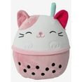 Squishmallows Official Kellytoys Plush 8 Inch Roxy Cat In Boba, Fuzzy ...