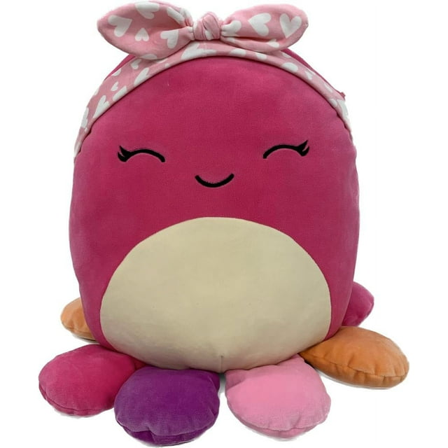 Squishmallows Official 12 inch Hot Pink Octopus Plush - Ultra Soft Sea ...