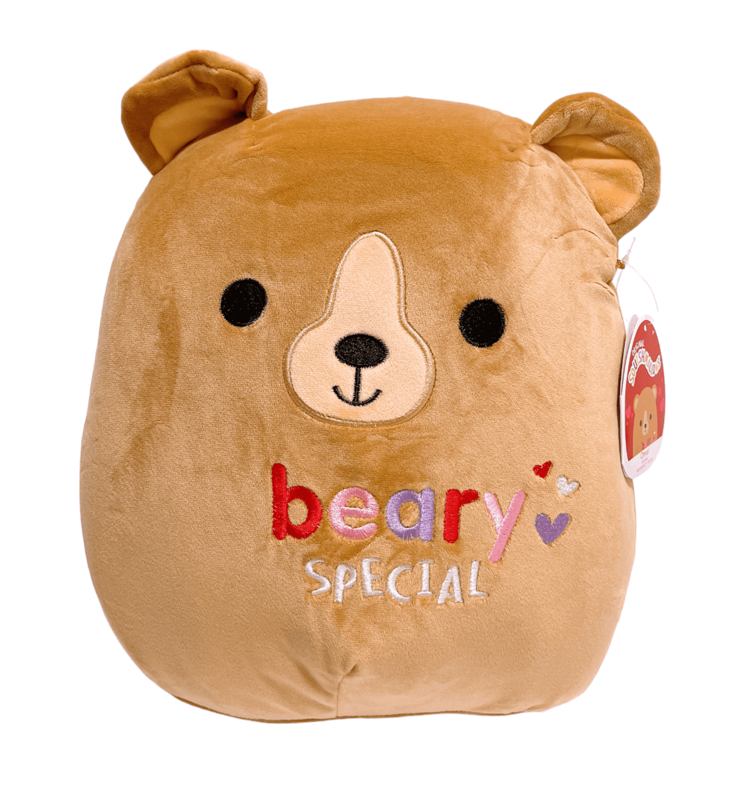 Squishmallows Official Valentine Squad 12" Omar the "Beary Special" Bear Plush Doll - Walmart.com