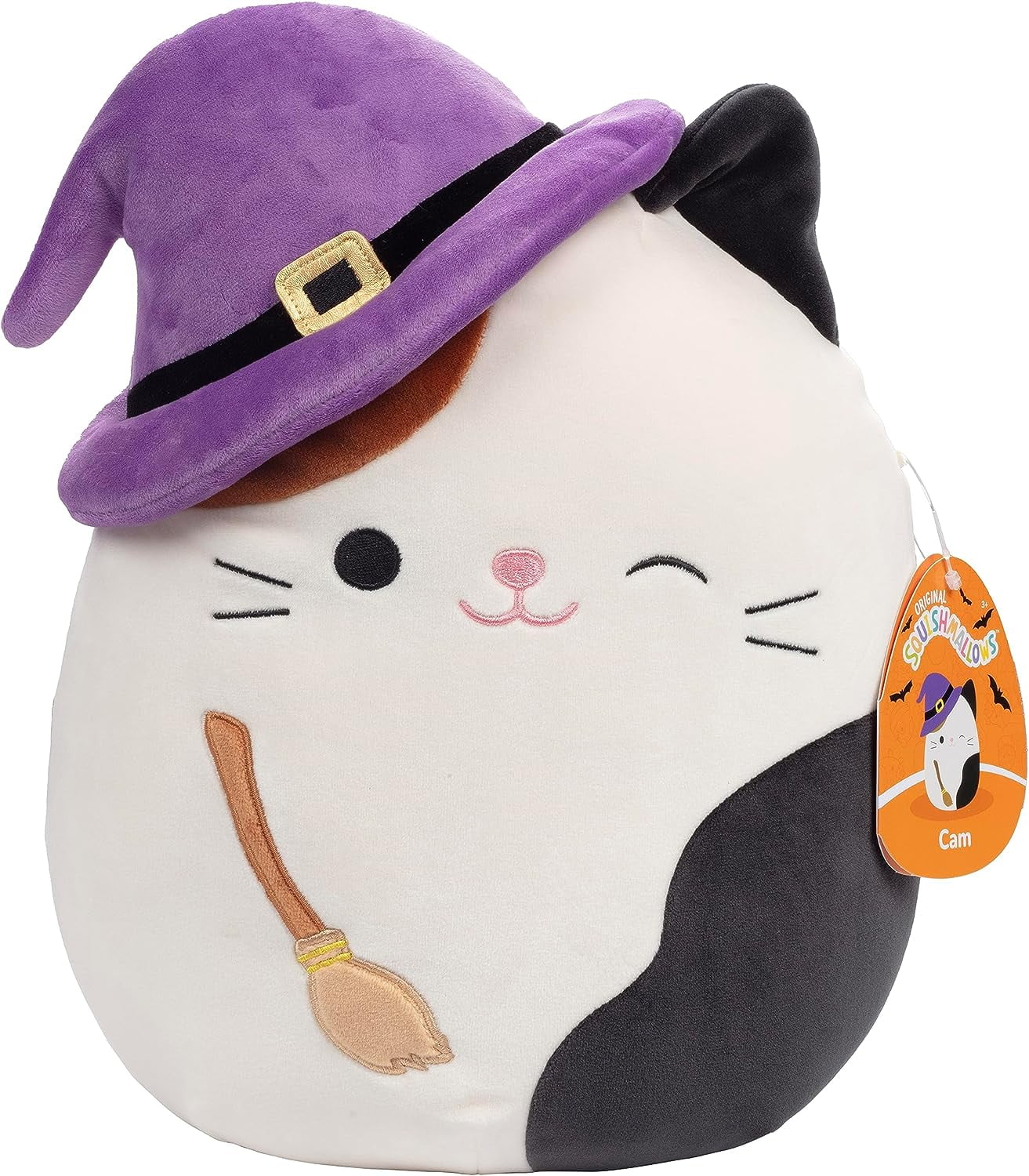 Kellytoy Squishmallows 10" Halloween Plush, Cam The Cat with Witch Hat ...