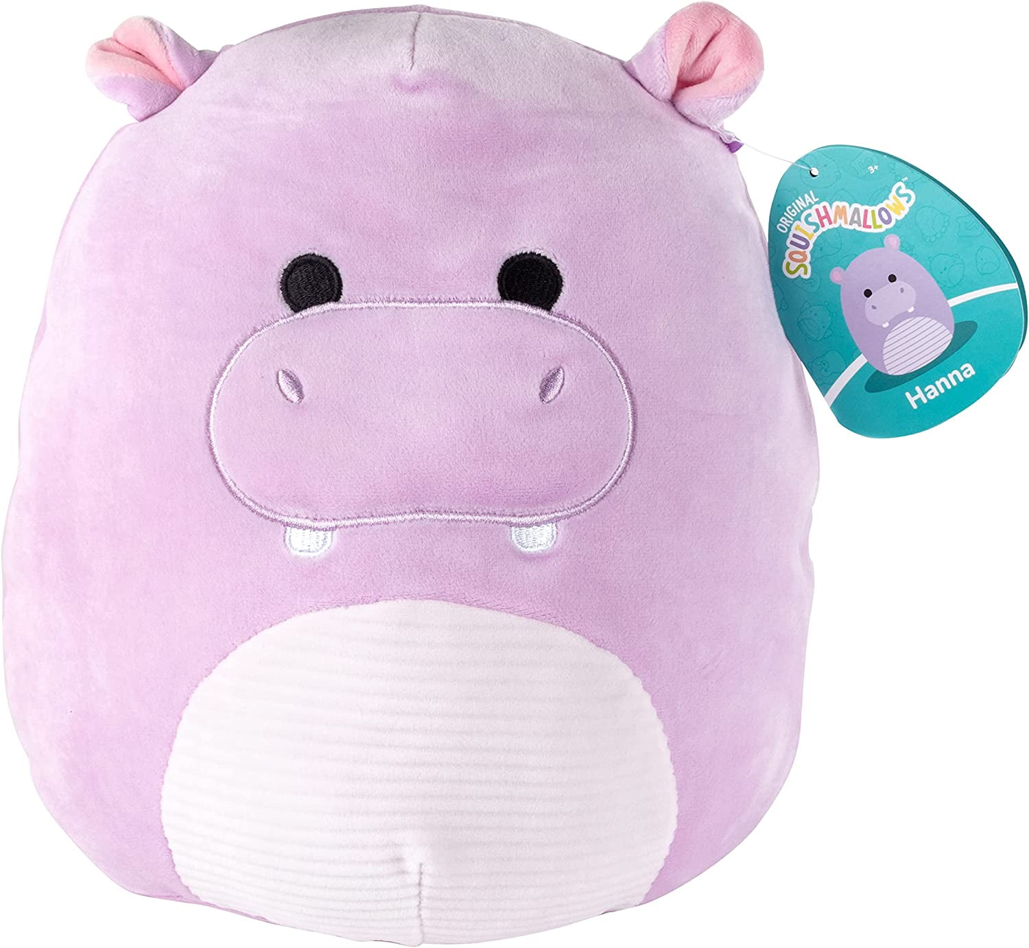 "Kellytoy Squishmallows 10"" Hanna Purple Hippo Plush - Soft Stuffed ...