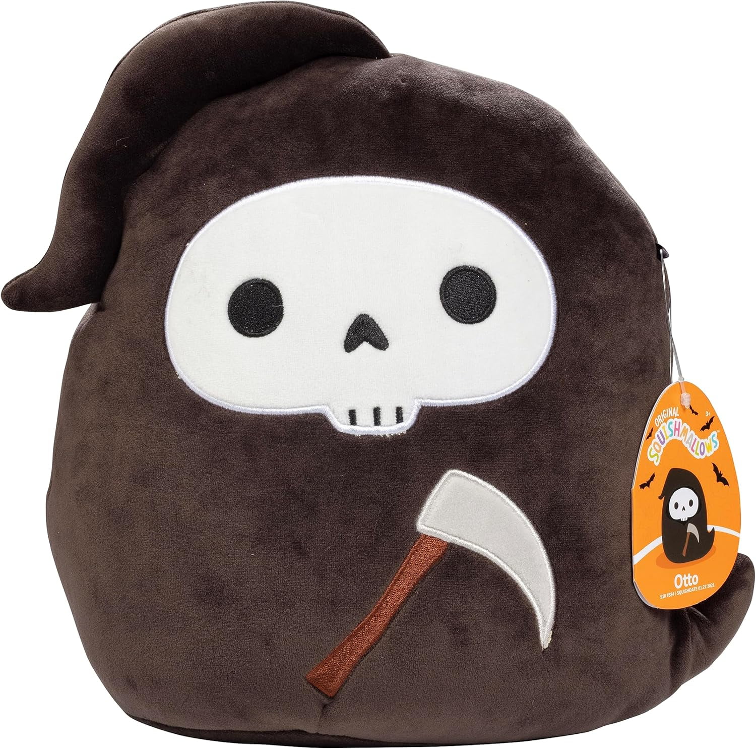 "Kellytoy Squishmallows 10"" Otto The Grim Reaper - Soft & Squishy ...