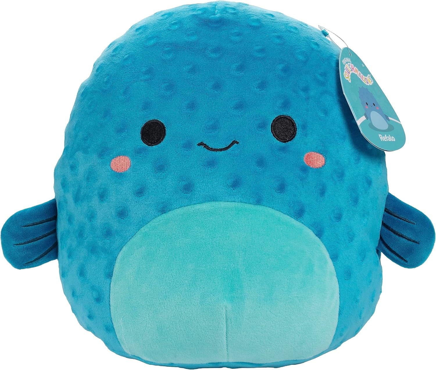 Squishmallows 10-Inch Refalo Blue Pufferfish Plush - Walmart.com