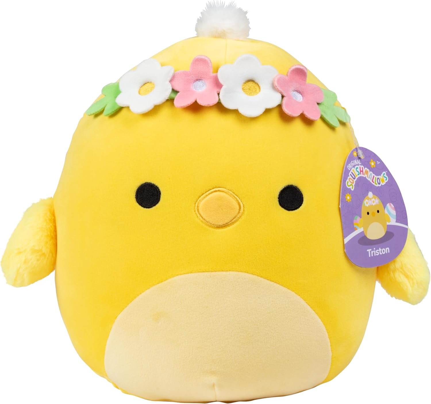 "Squishmallows 10"" Triston The Chick Easter Plush - Kellytoy Licensed ...