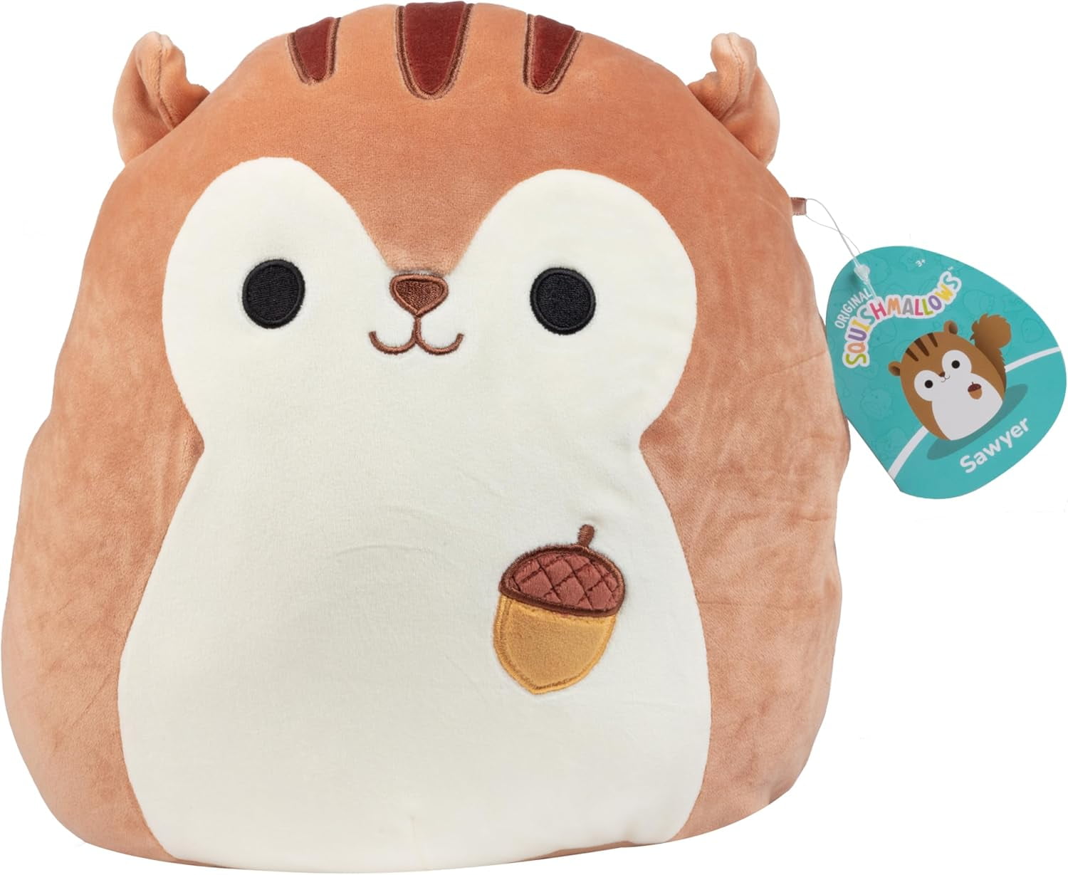 Squishmallows Original 12-Inch Sawyer The Squirrel - Official Jazwares Plush - Collectible Soft ...