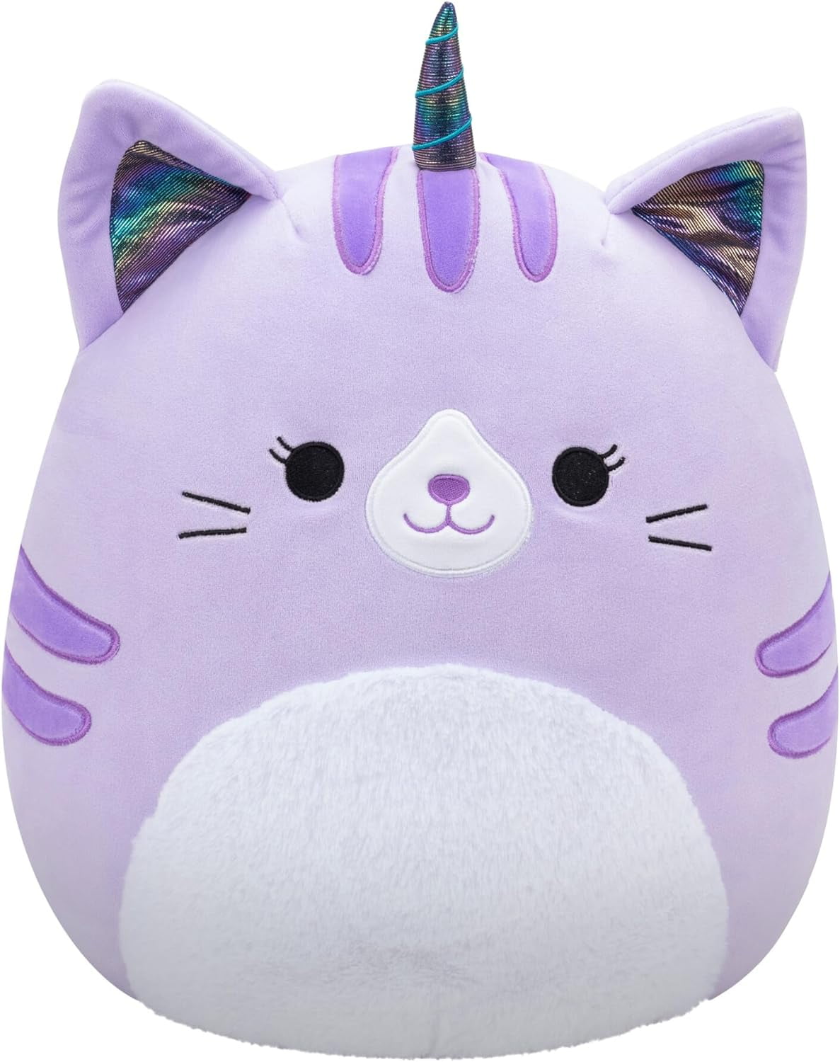 Squishmallows Original 14-Inch Analea Purple Tabby Caticorn with Fuzzy ...