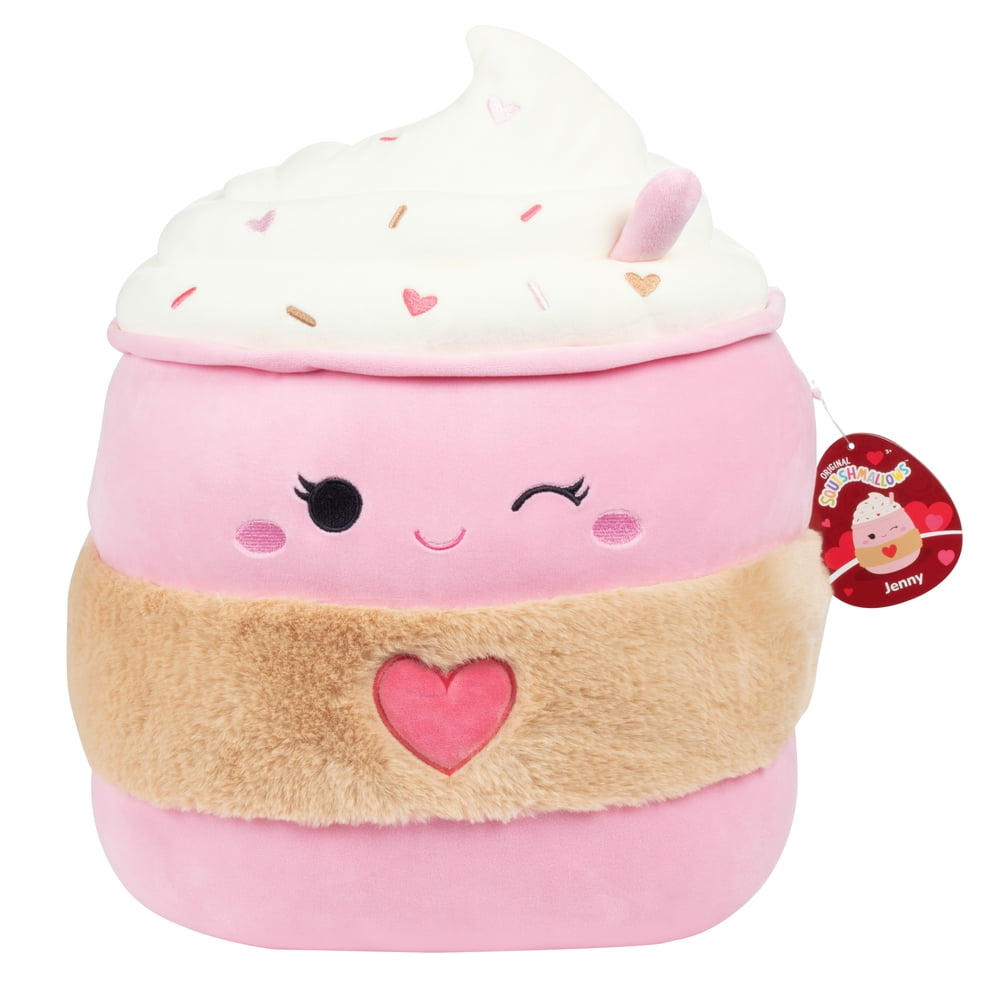 Squishmallows Original 14-Inch Jenny the Winking Light Pink Summer ...