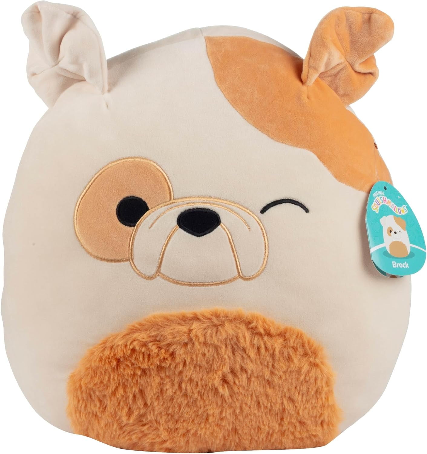 Squishmallows Original 14-Inch Large Brock The Bulldog - Official ...
