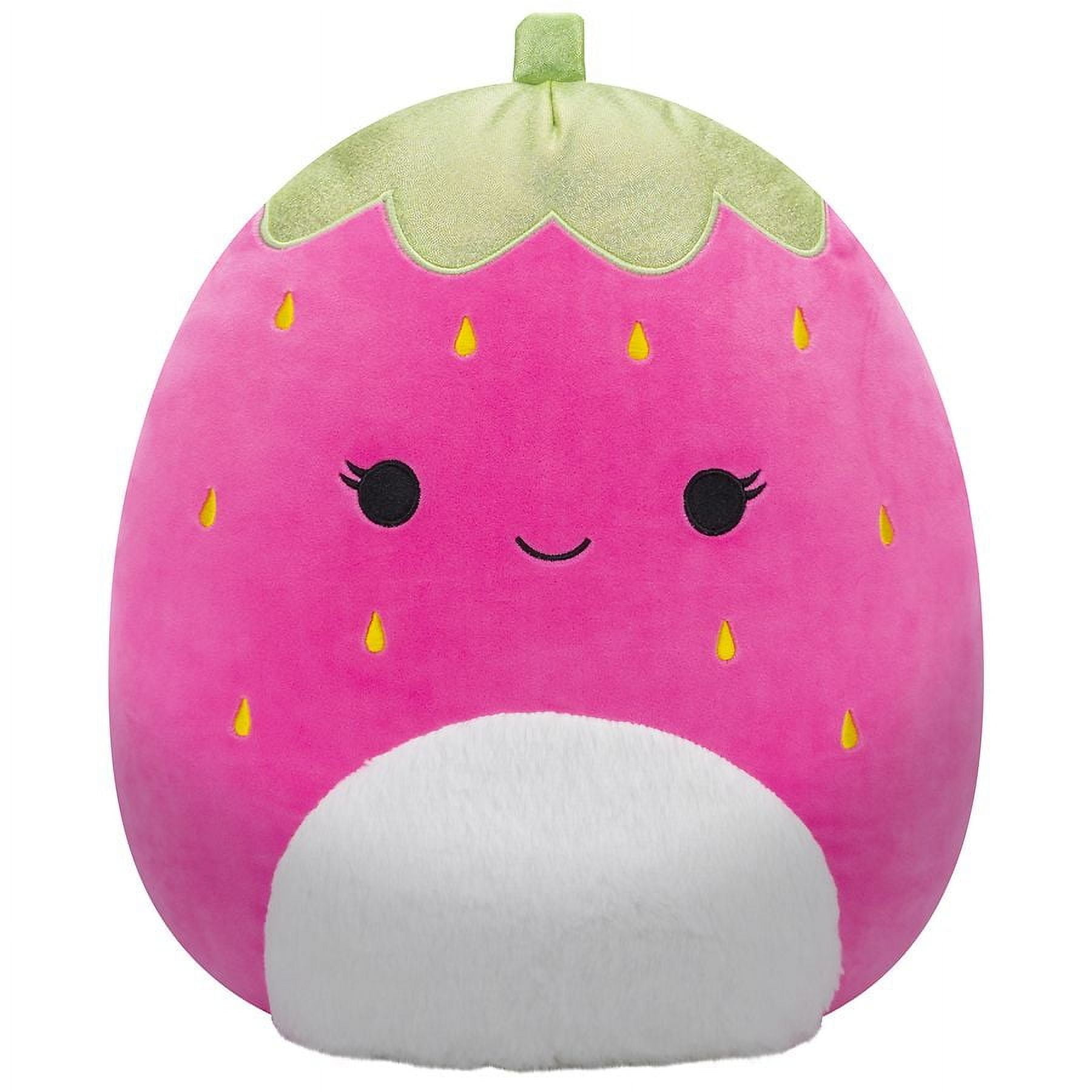Squishmallows Original 14-Inch Mimi Strawberry with Fuzzy White Belly ...