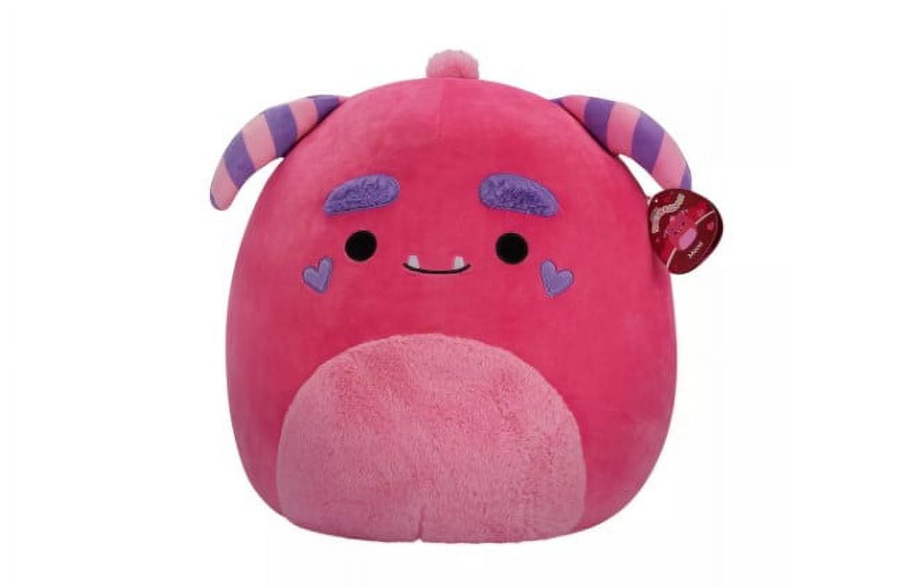 Squishmallows Original 14-Inch Mont the Pink Monster with Fuzzy Belly ...