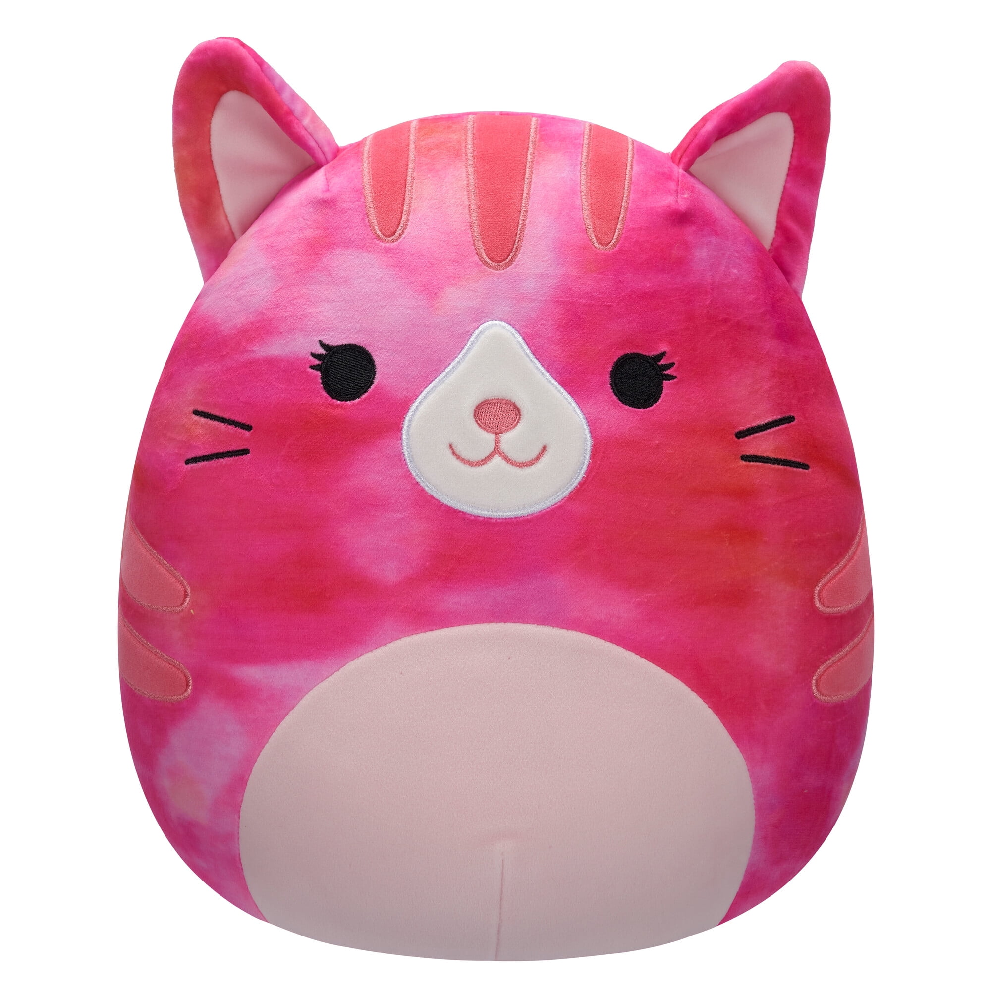 Squishmallows Original 14 inch Claudella the Pink Tie-Dye Tabby Cat ...