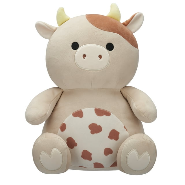 Squishmallows Original 14 inch Nightingale the Spotted Brown Cow ...