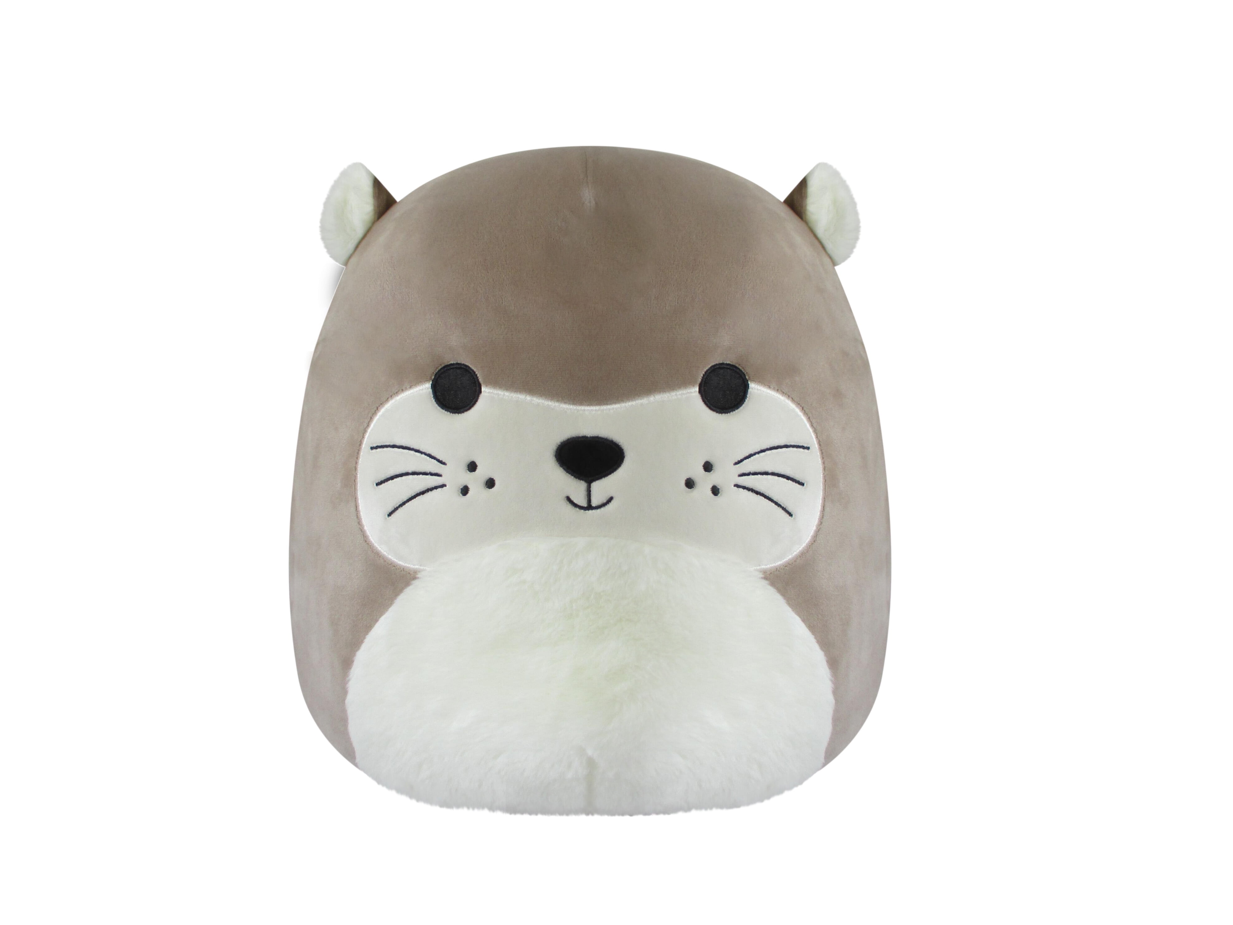 Squishmallows Original 14 inch Rie the Light Brown Otter with Fuzzy ...