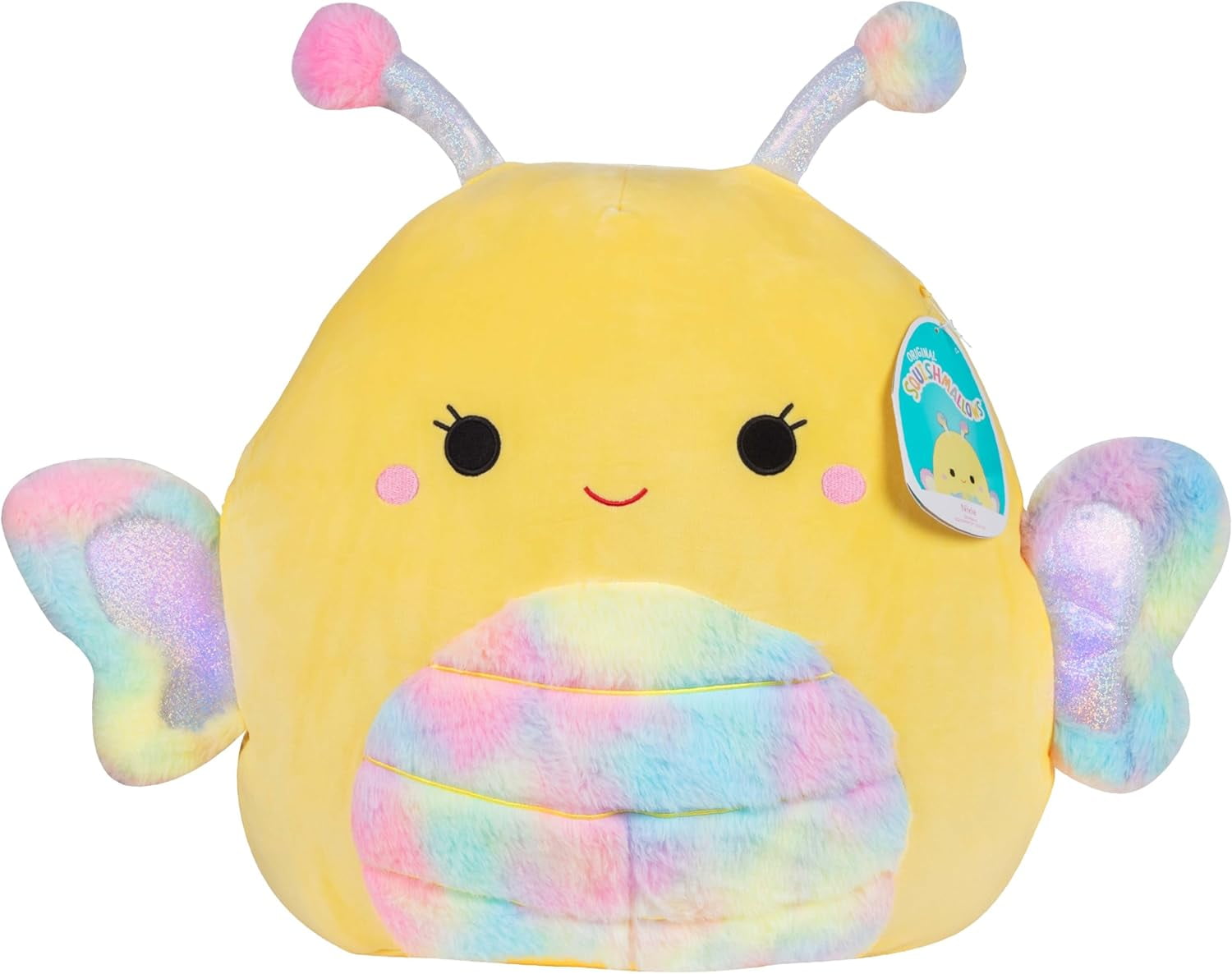 Squishmallows Original 16-Inch Nixie The Large Yellow Butterfly ...