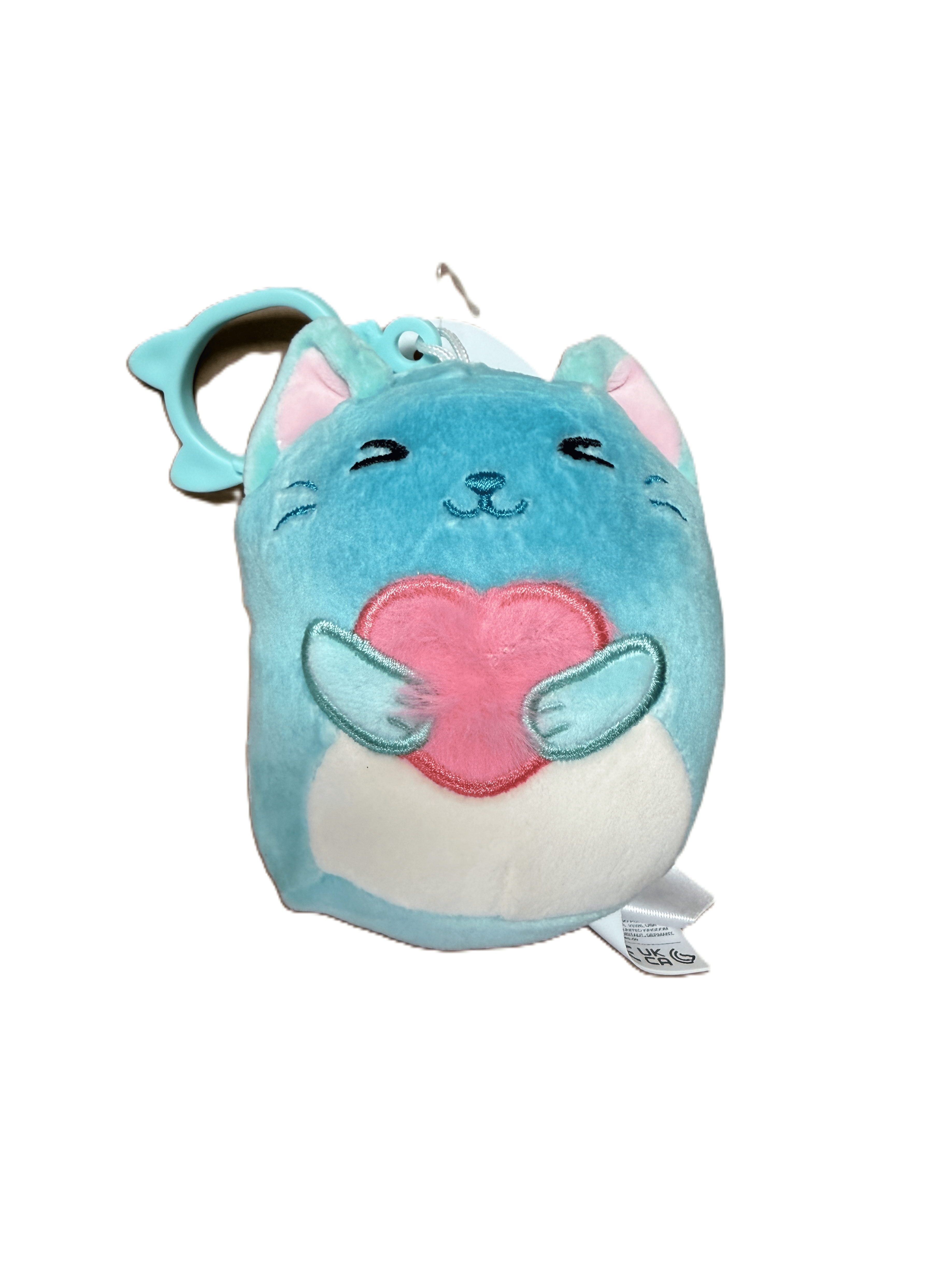 Squishmallows Original 3.5 Inch Sigrid the Siamese Cat Clip With Heart ...