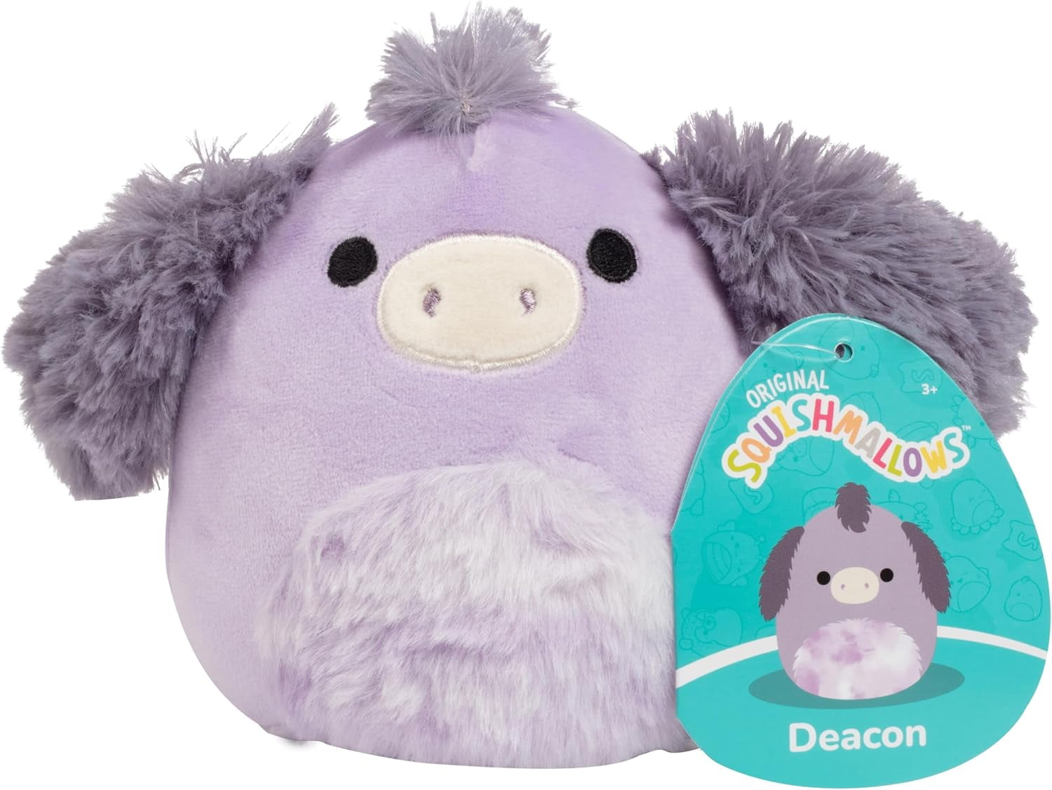 Squishmallows 5" Deacon the Donkey Plush - Warm, Cuddly, and Perfectly ...