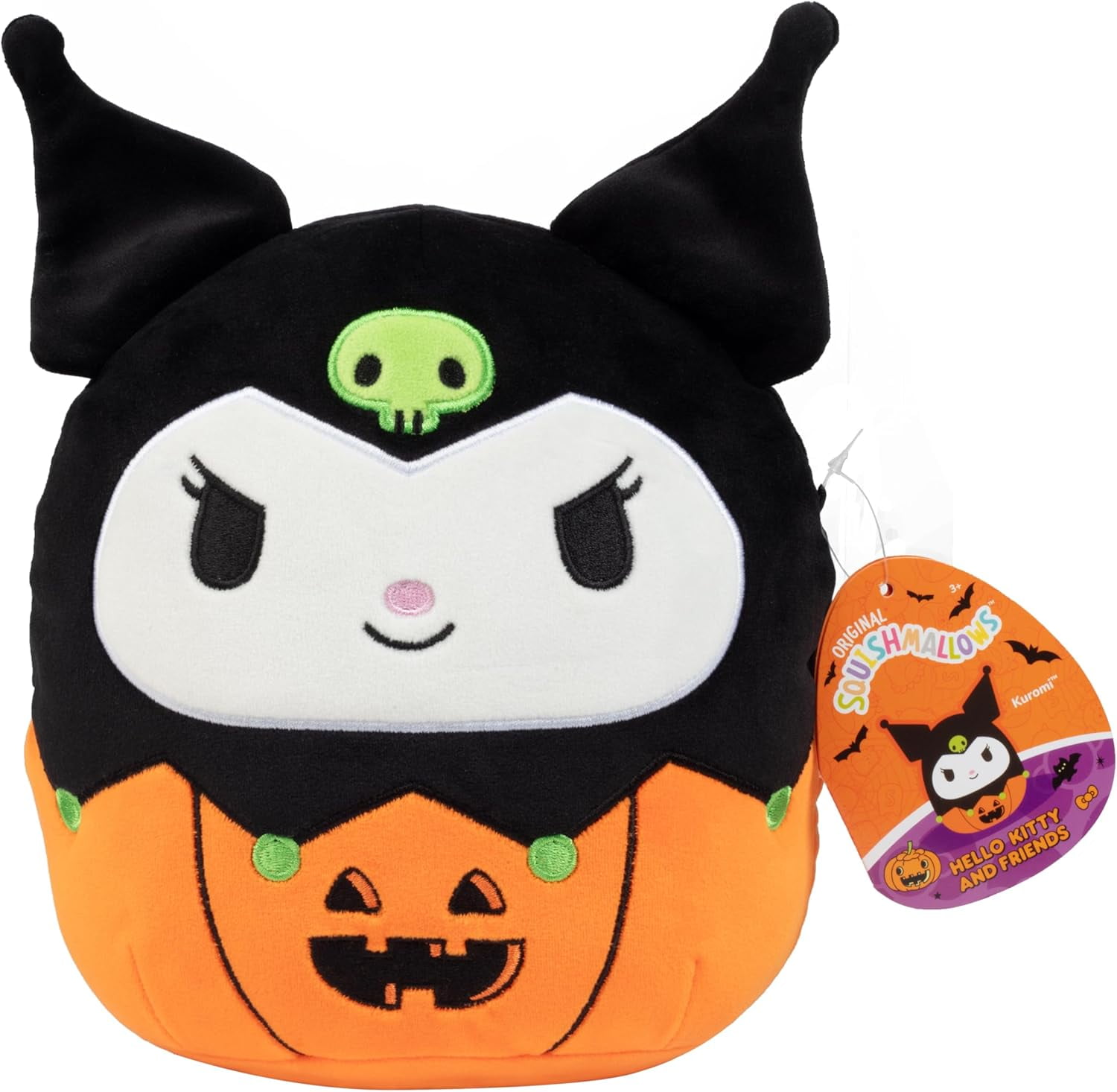 Squishmallows, 8-Inch Kuromi Jack O' Lantern Plush, Official Jazwares ...