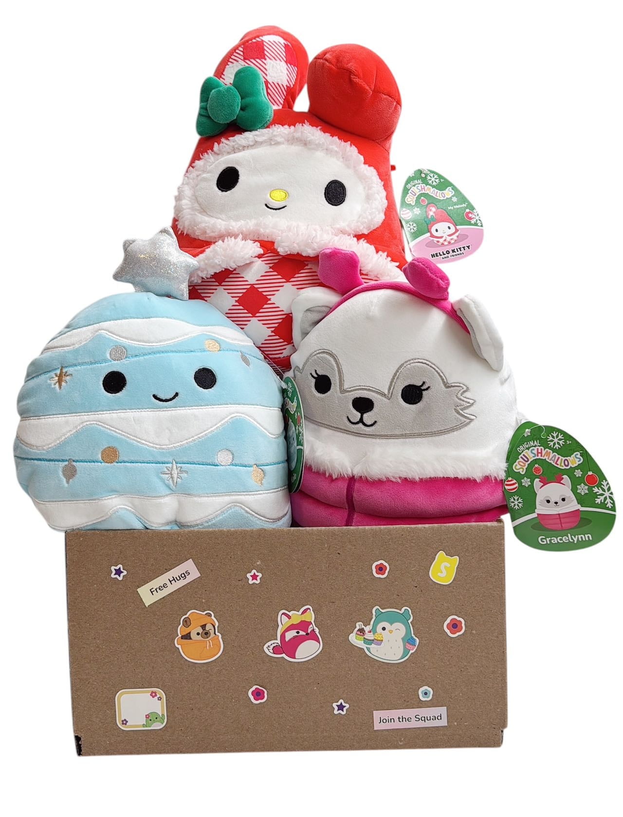 Squishmallows Original 8-Inch Holiday Mystery Box 3 Pack - Official ...