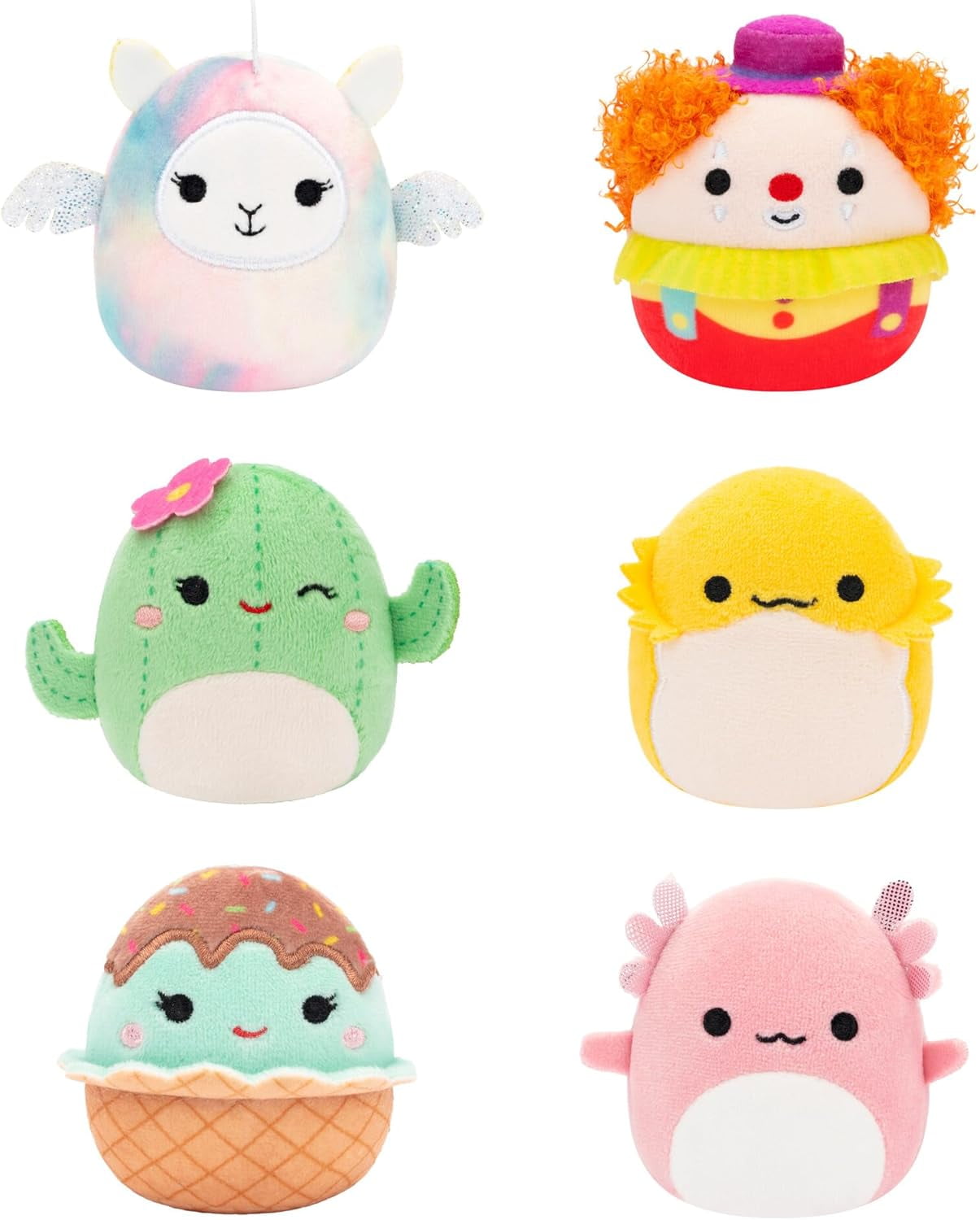 Squishmallows Original Micromallows 6-Pack – Archie Axolotl, Bimbi ...