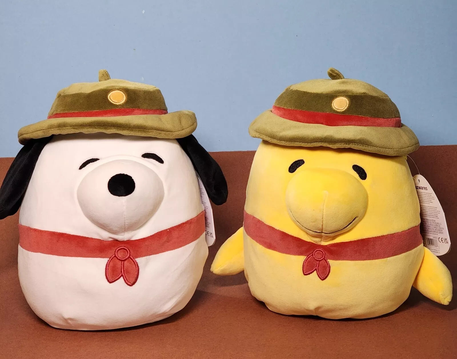 Squishmallows Peanuts Gang Snoopy + Woodstock Beagle Scout 8" NWT Camp ...