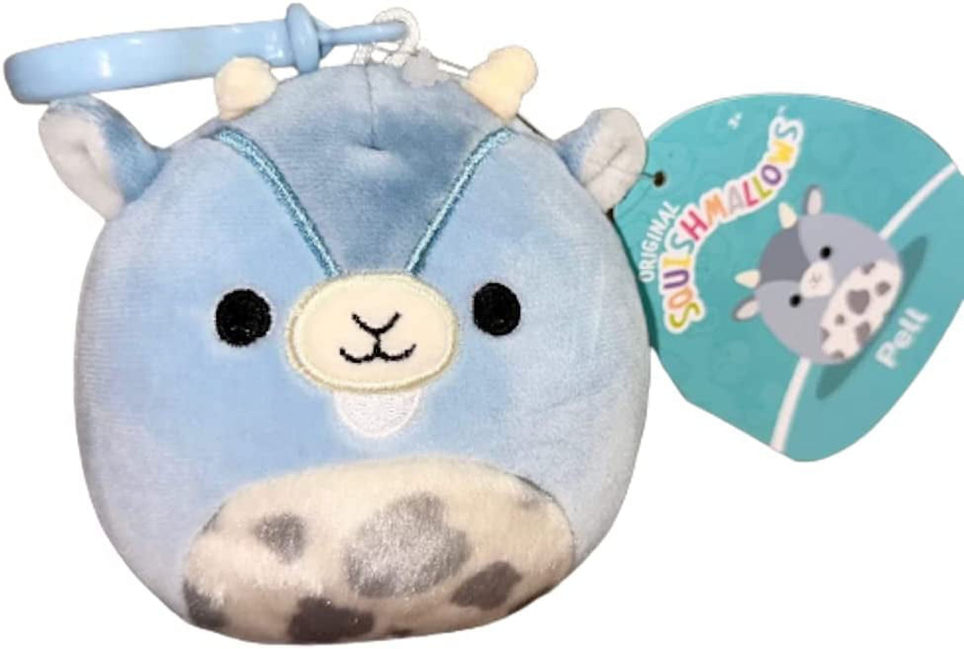Squishmallows Pell The Goat Clip 3.5 inches kellytoy stuffed animal ...