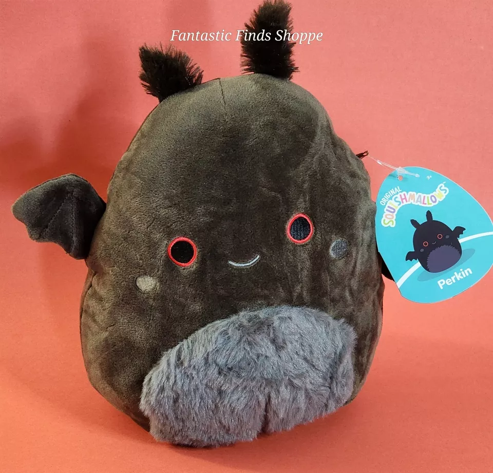 Squishmallows Perkin the Mothman 8" NWT Legendary Cryptid Hot Topic ...