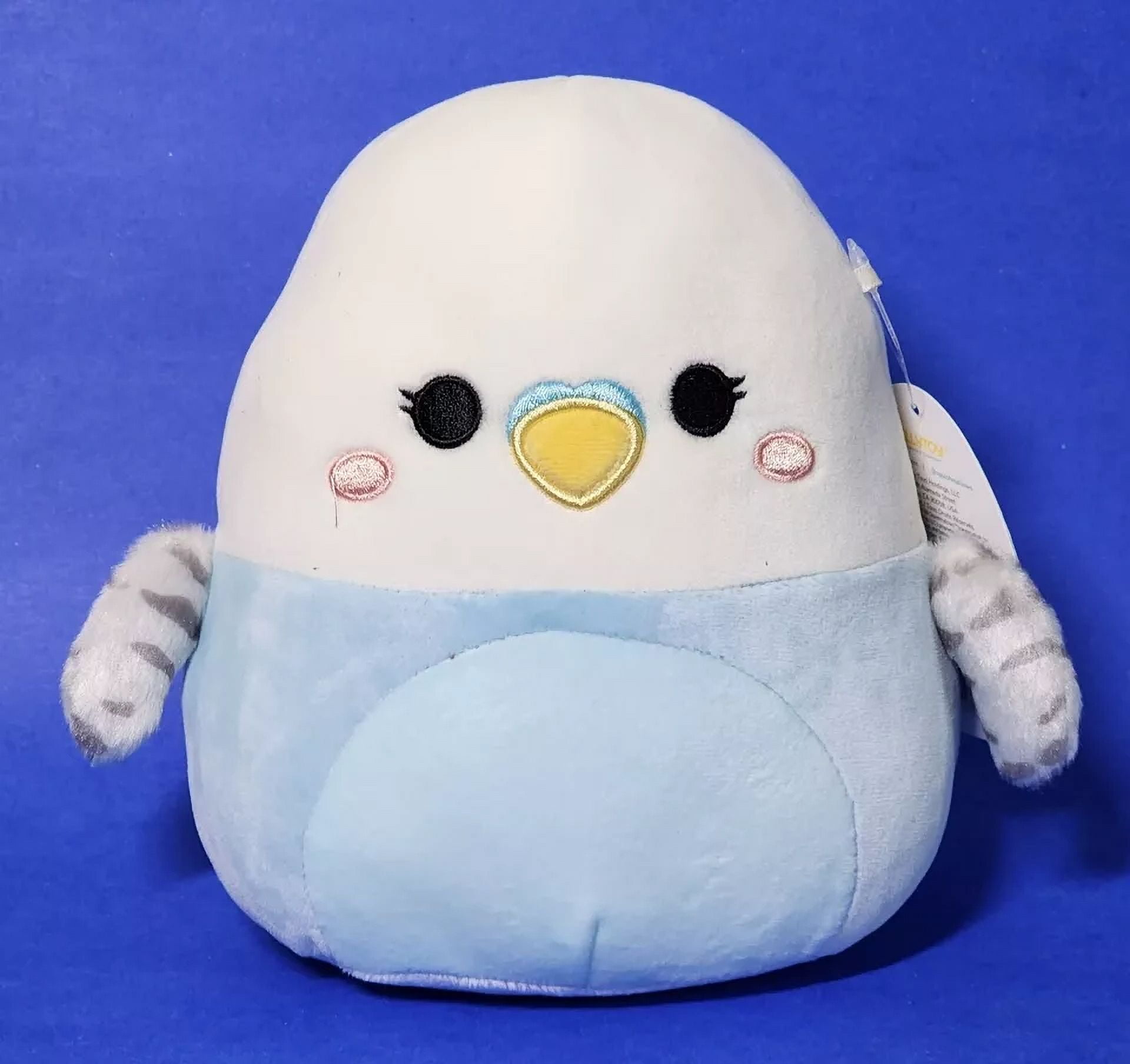 Squishmallows Pet Shop Squad Tycho the Blue & White Parakeet Bird 7 ...